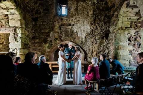 Beautiful LGBT Portencross Castle wedding - Struve Photography