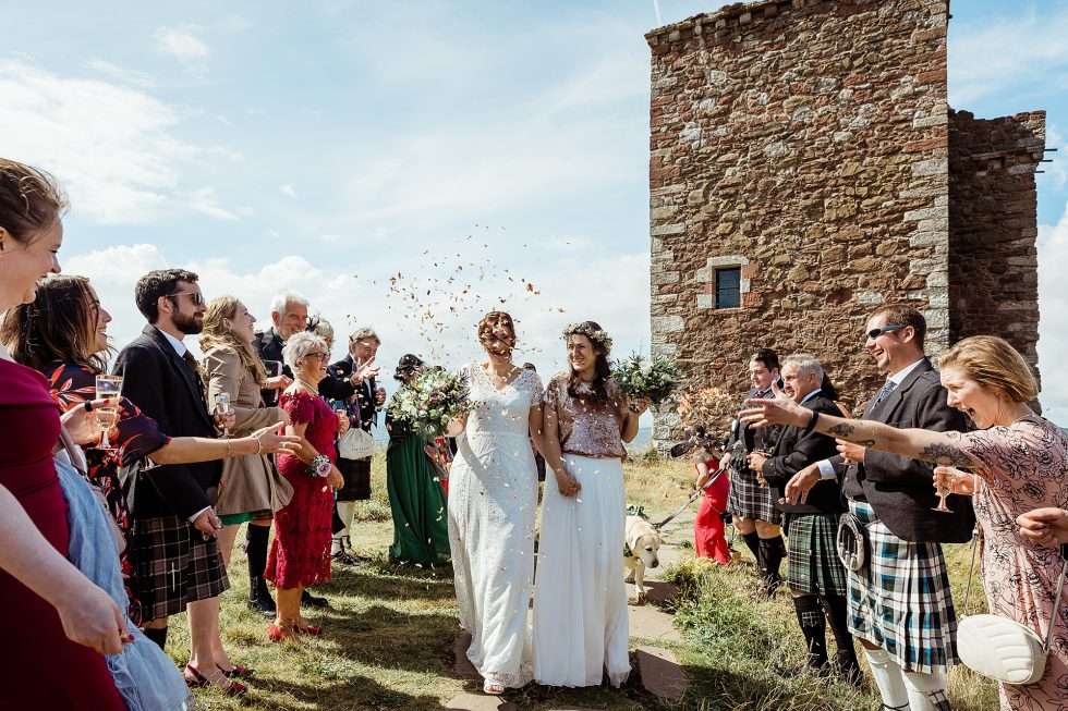 Beautiful LGBT Portencross Castle wedding - Struve Photography