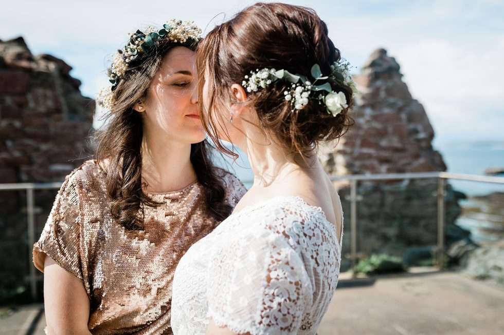 Beautiful LGBT Portencross Castle wedding - Struve Photography
