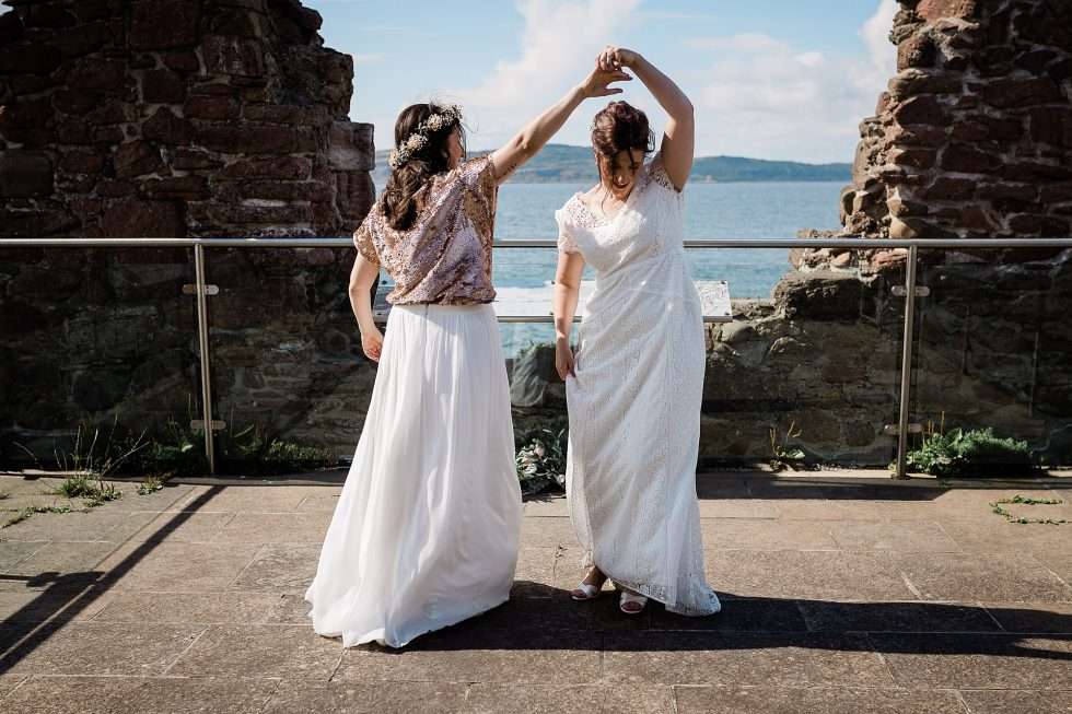 Beautiful LGBT Portencross Castle wedding - Struve Photography