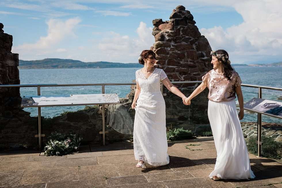 Beautiful LGBT Portencross Castle wedding - Struve Photography