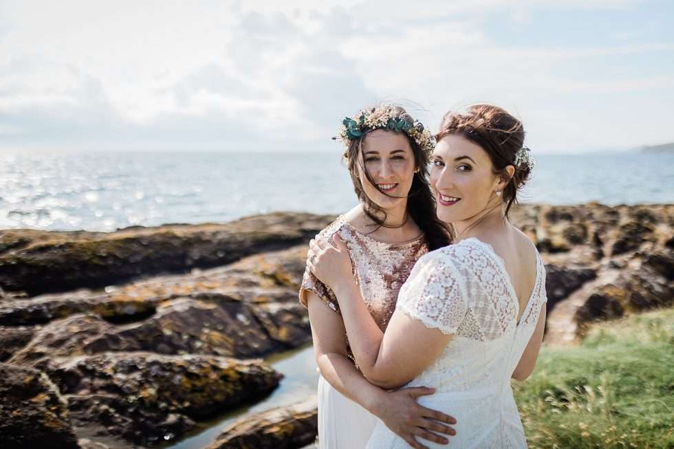 Beautiful LGBT Portencross Castle wedding - Struve Photography